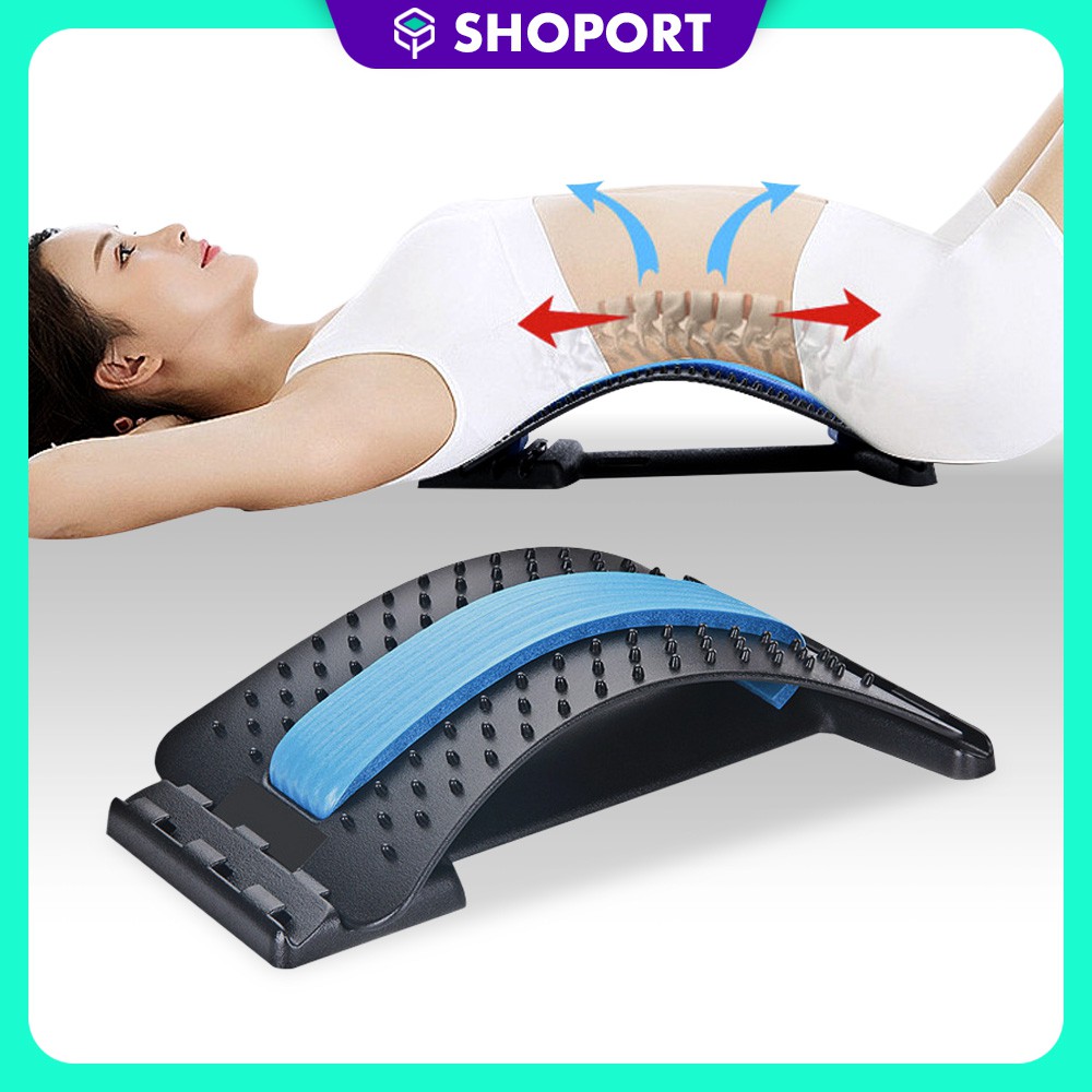 Back Stretcher Fitness Lumbar Support Spine Posture Corrector Back Pain ...
