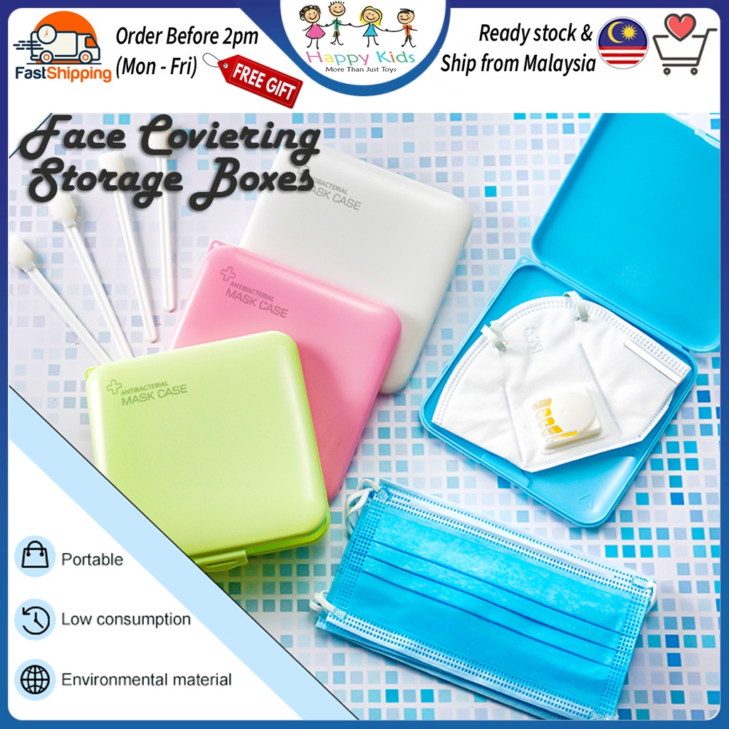 [Happy Kids] KN95 Mask Storage Box Portable Hygiene Case for Recyclable ...