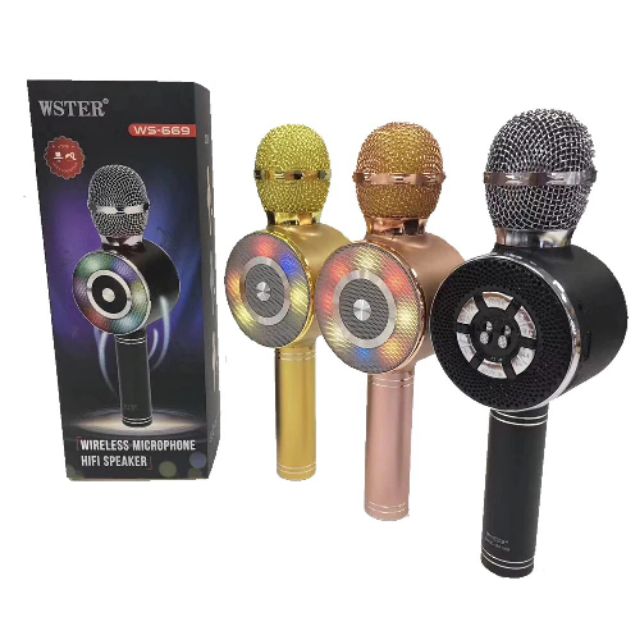 WS669 Wster Bluetooth Wireless Microphone Ws6699 | Shopee Malaysia