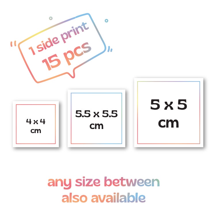 [Print-Own-Design] Square Print / Square Postcard / Square Poster / Art ...