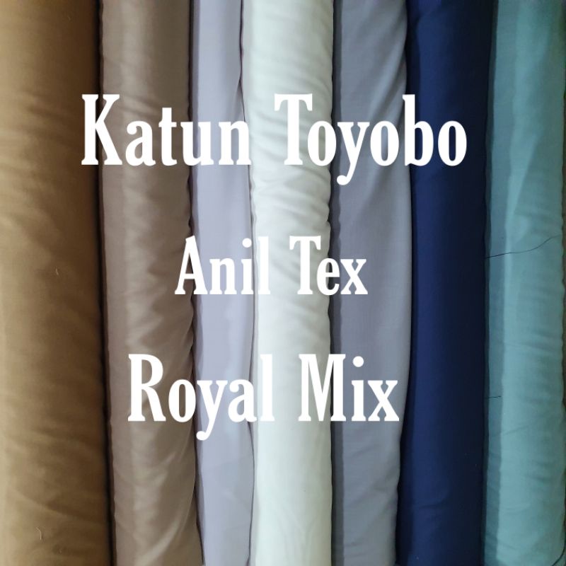 KATUN TOYOBO ROYAL MIX COTTON FABRIC/royal mix premium import/original ...