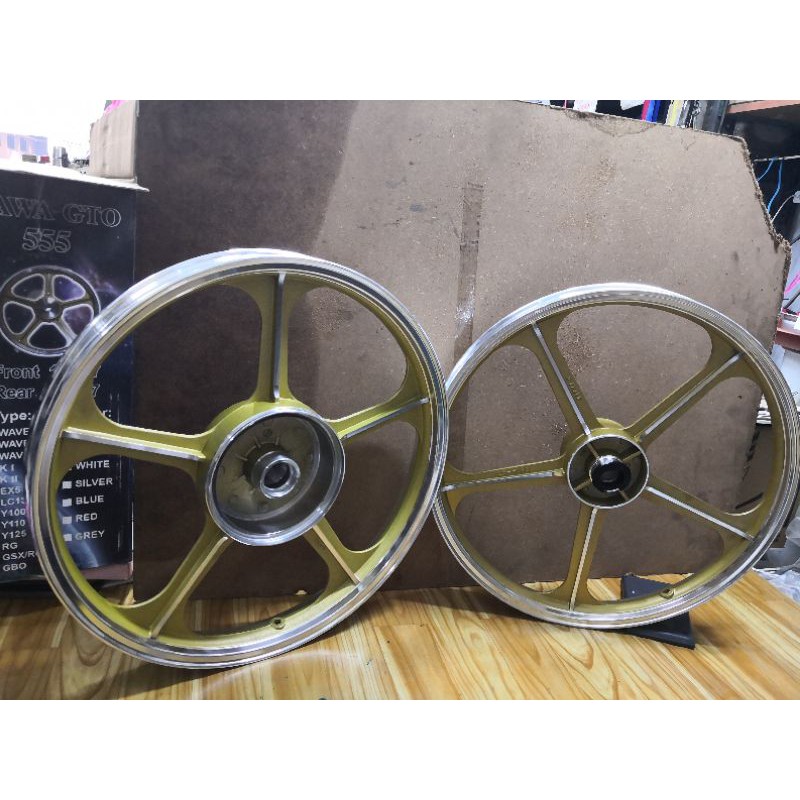 lc135 sport rim KAWA-GTO 555 Gold with 5 legs/5 batang/5 kaki | Shopee ...