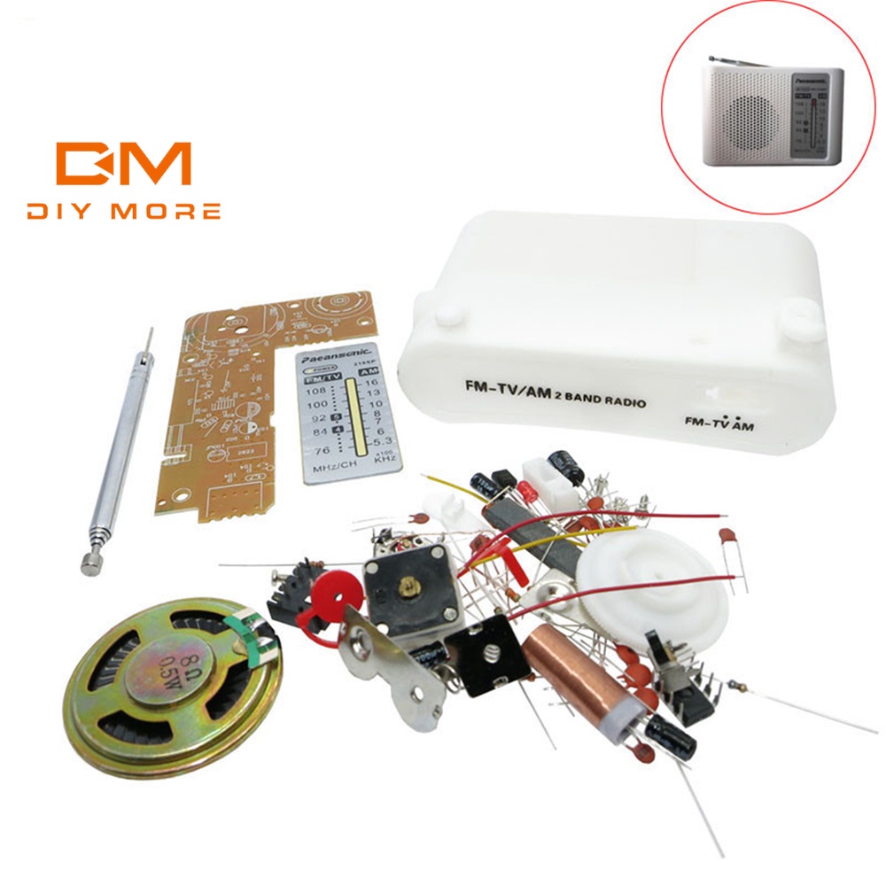 DIYMORE DIY Kits AM/FM AM Radio Kit Parts CF210SP Electronic Production ...