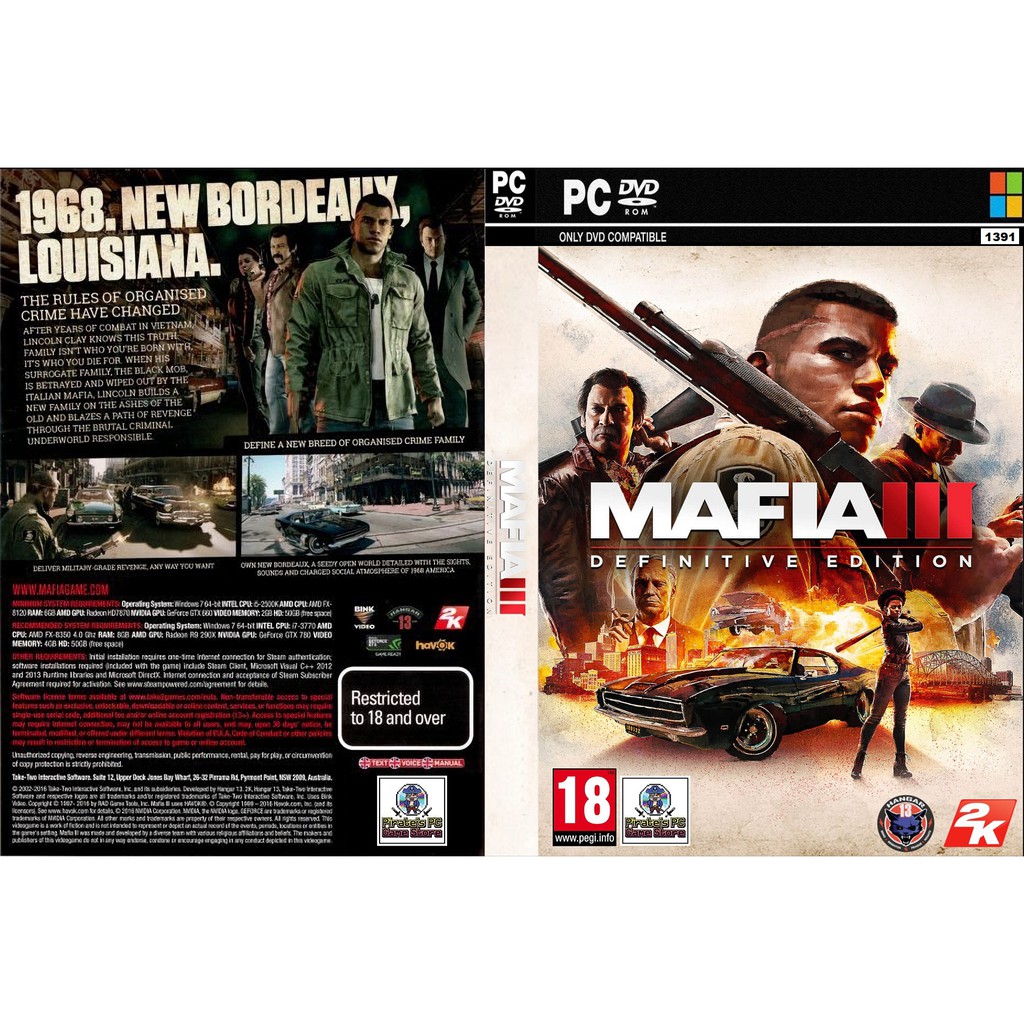 (PC) Mafia 3 - Definitive Edition | Shopee Malaysia