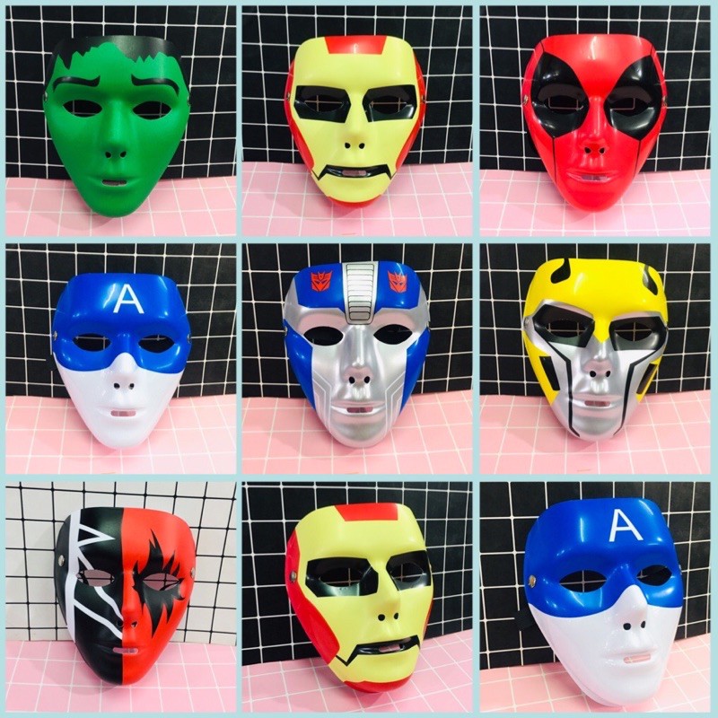 Superhero cosplay masks in many models | Shopee Malaysia