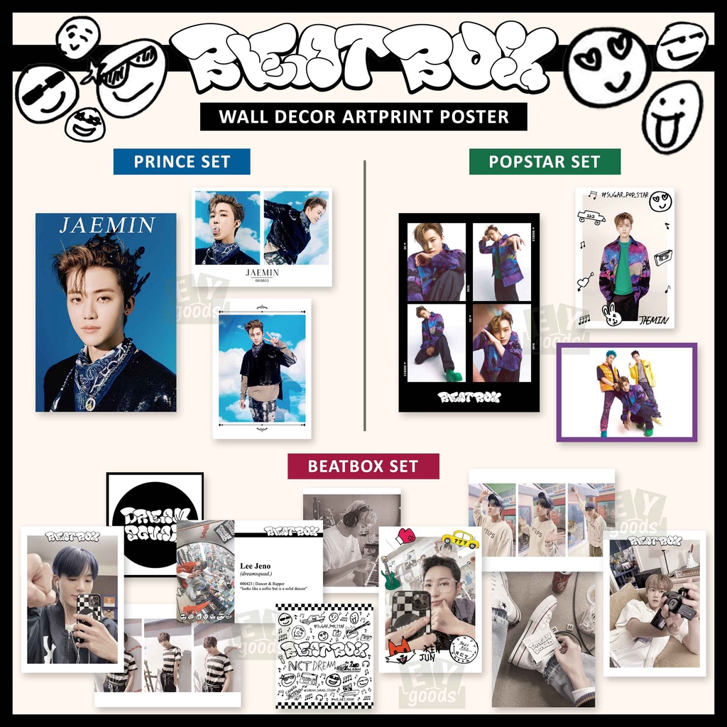 HIASAN DINDING Wall Decor nct DREAM beatbox walldecor Art print ...