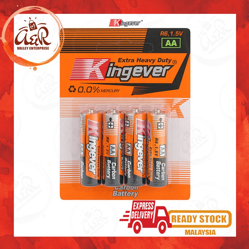 AA Battery / Bateri AA (Kingever Extra Heavy Duty) 🔥 READY STOCK ...