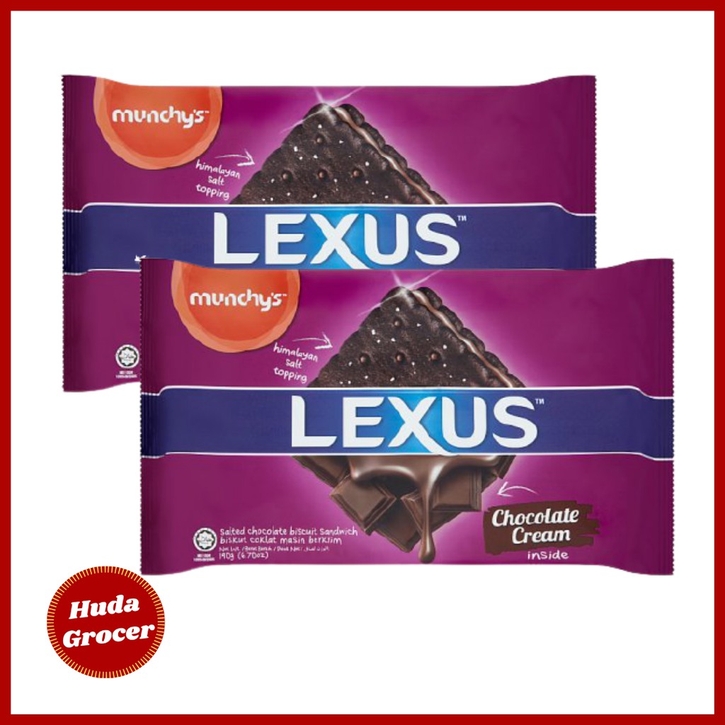 Munchy's Lexus Salted Chocolate Biscuit Sandwich 190g | Shopee Malaysia