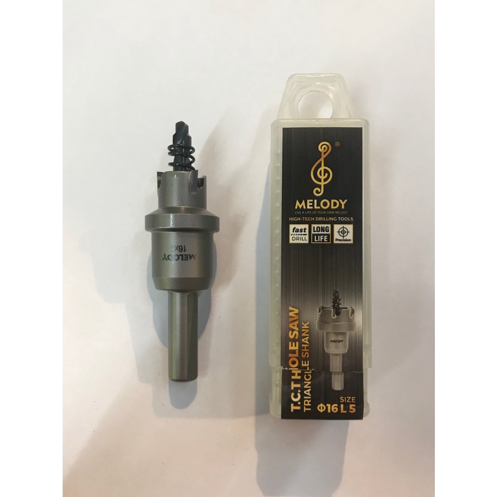 MLD-THS1605 16 X 5L MELODY TCT HOLE SAW TRIANGLE SHANK | Shopee Malaysia