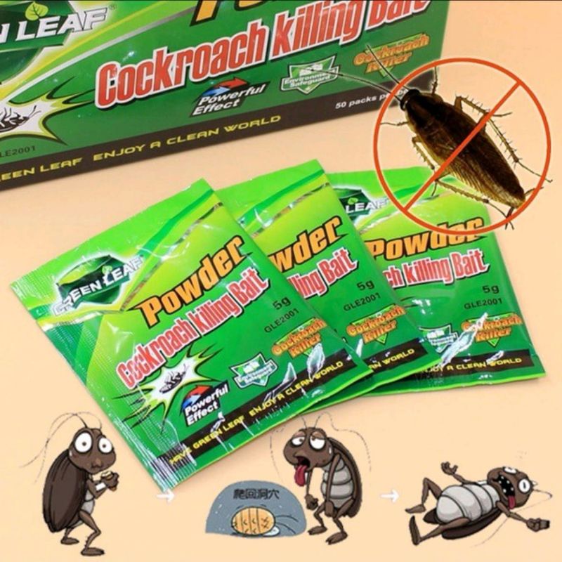 KR8426/ZR3090 50Pack Power Ant 🐜 Cockroach Ant Killing Bait 🐜 Ubat ...