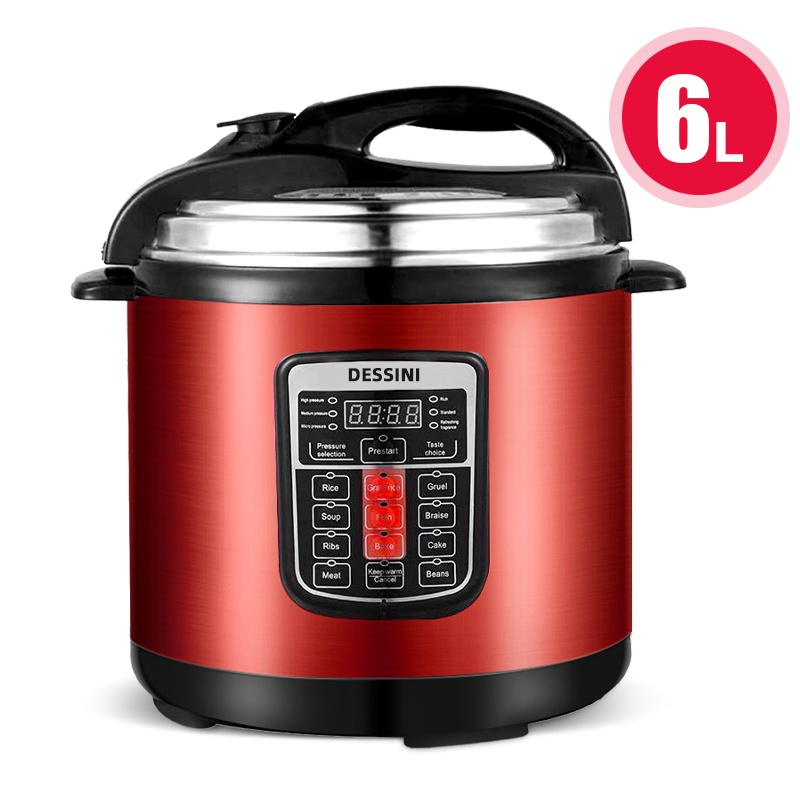 Des Italy 10 IN 1 Electric Digital Pressure Cooker Non-stick Stainless ...