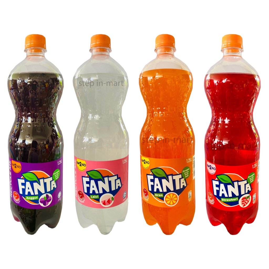FANTA Orange / Strawberry / Grape / Lychee (1.25L) | Shopee Malaysia
