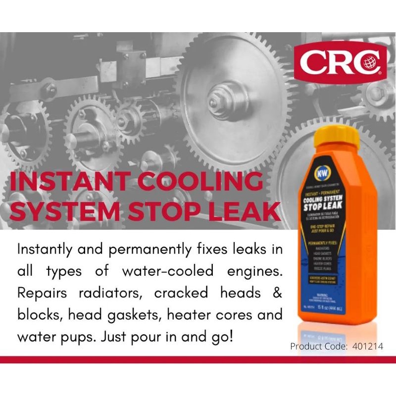 CRC 401214 INSTANT COOLING SYSTEM STOP LEAK, 15 FL OZ (443ML) | Shopee ...