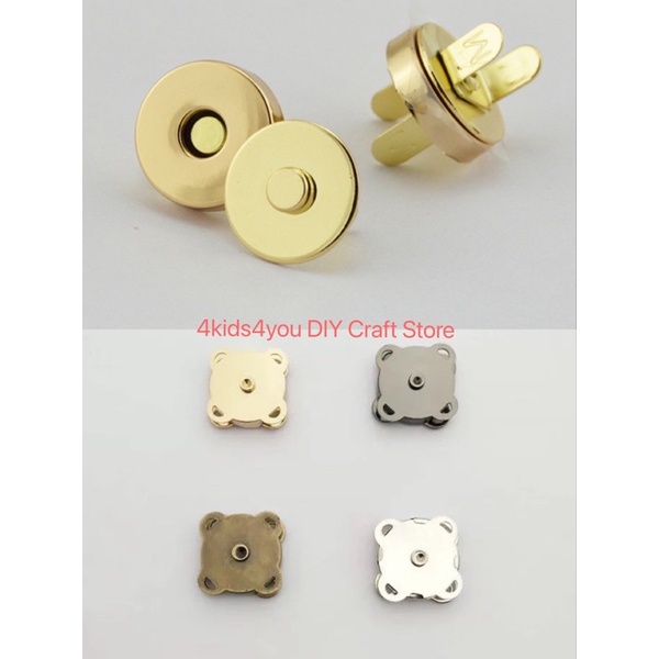Butang Magnet Jahit 18mm/ Butang Magnet Snap 18mm/ Magnetic Button ...