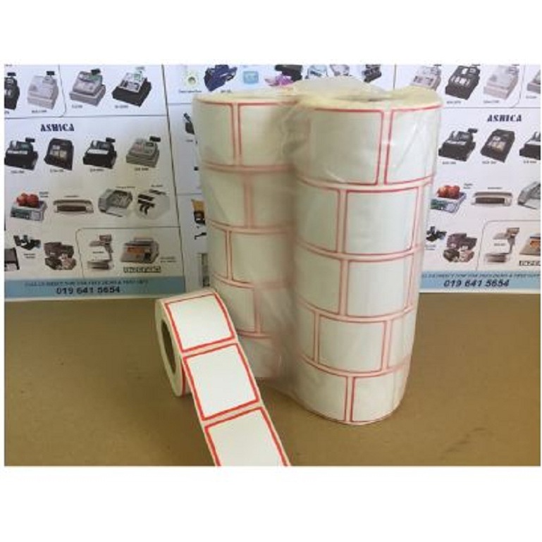 Thermal scale label sticker 40mm x 46mm 600 Pcs Per roll x10 | Shopee ...