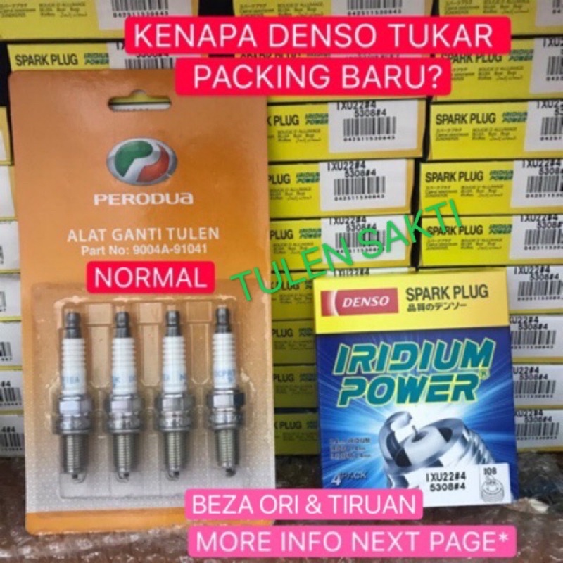 ORIGINAL DENSO IRIDIUM SPARK PLUG MYVI @ LAGI BEST (2007-2017) ALZA ...