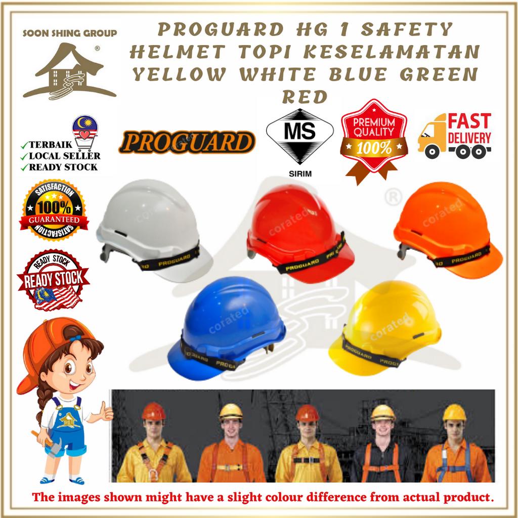 Proguard HG 1 Safety Helmet Topi Keselamatan Yellow White Blue Green ...