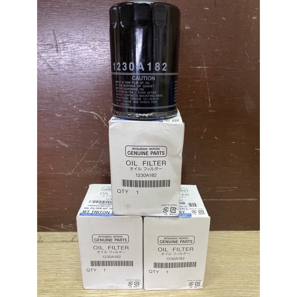 MITSUBISHI TRITON VGT/ PAJERO SPORT OIL FILTER ORIGINAL (1230A182 ...
