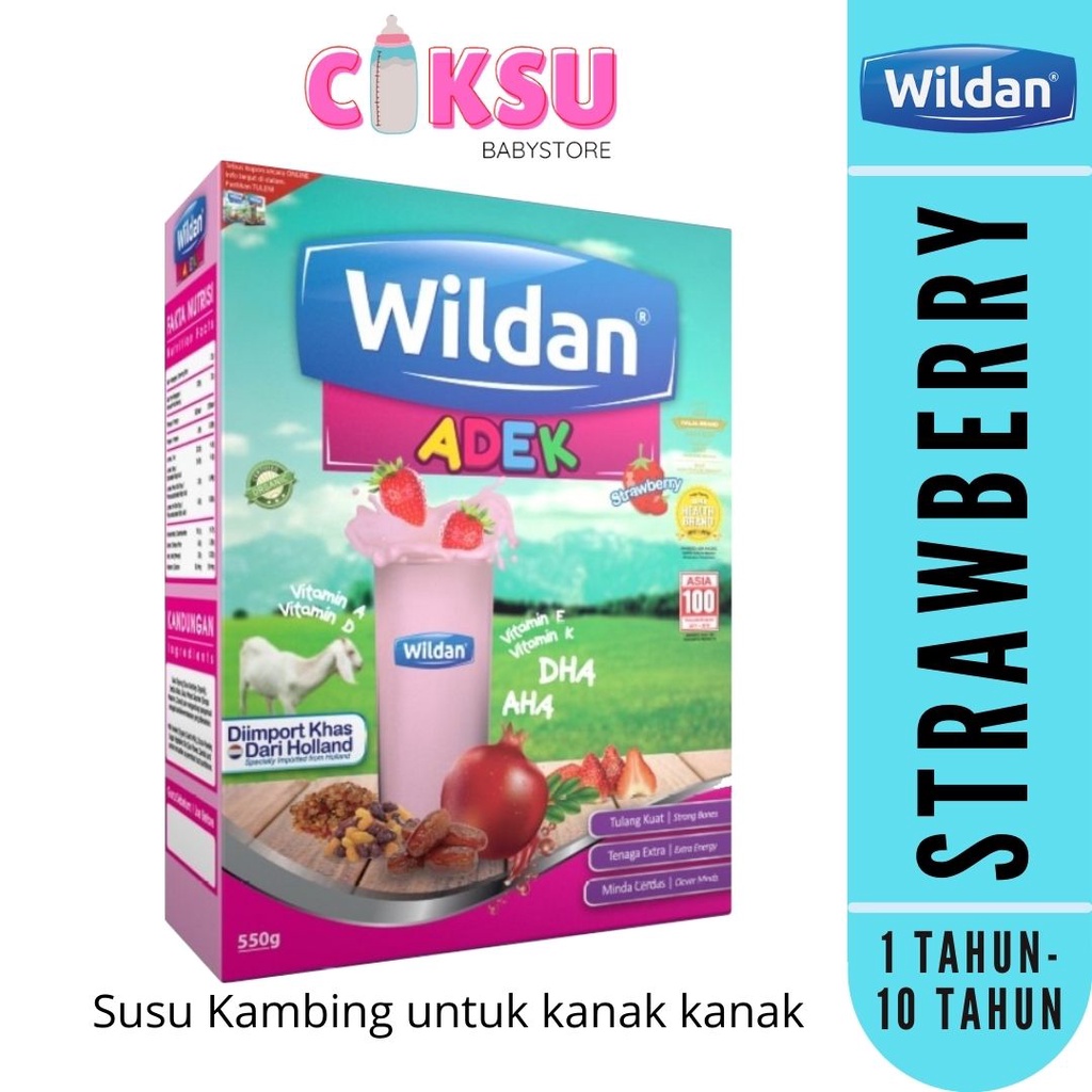 Wildan ADEK Perisa Strawberry Wildan Susu Kambing Untuk Kanak Kanak 1 ...
