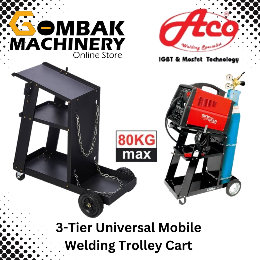 ACO 3-Tier MIG / TIG Heavy Duty Welding Trolley Cart/Rack -Weight ...