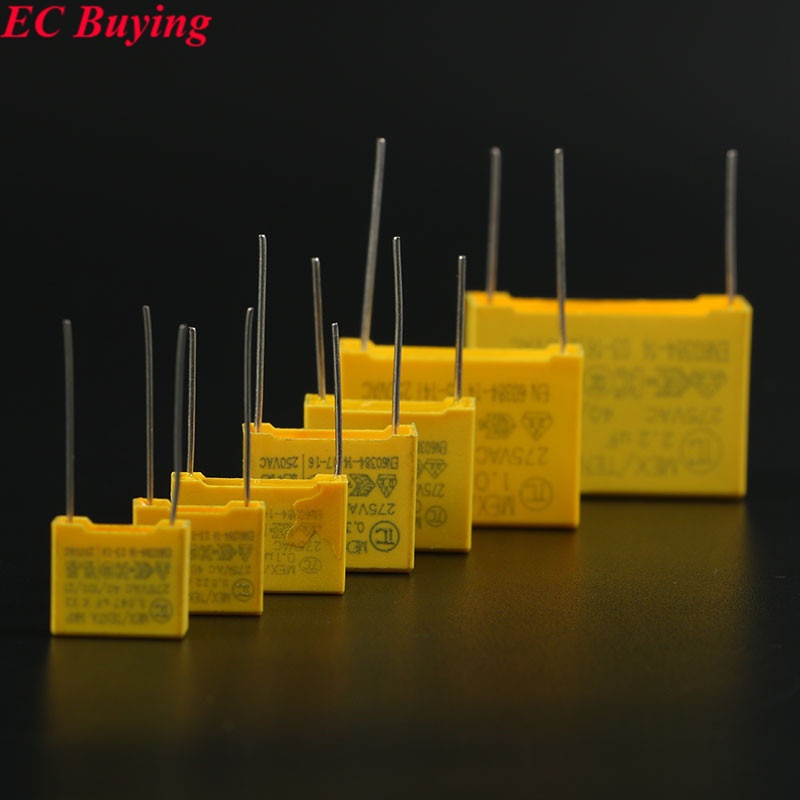 10Pcs Safety Capacitor 275VAC 105 1UF 223 0.022UF 225 2.2UF 334 0.33UF 473 0.047UF 474 0.47UF ...