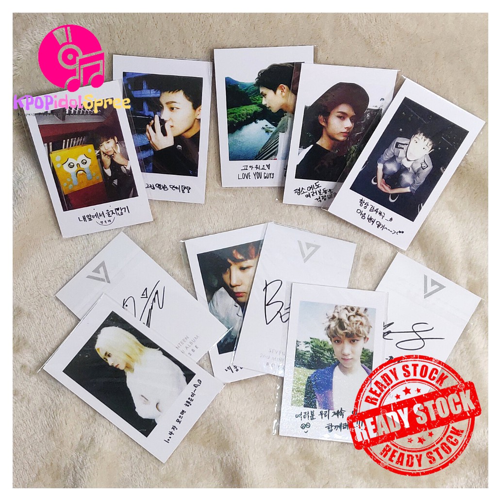 [READY STOCK] SEVENTEEN Photocards Polaroid Boys Be Album KPOP SVT ...