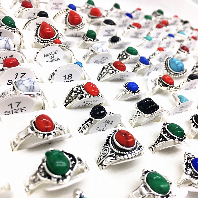 10PCs/Lot Womens Rings Cute Fashion Finger Party Jewelry Variety of ...