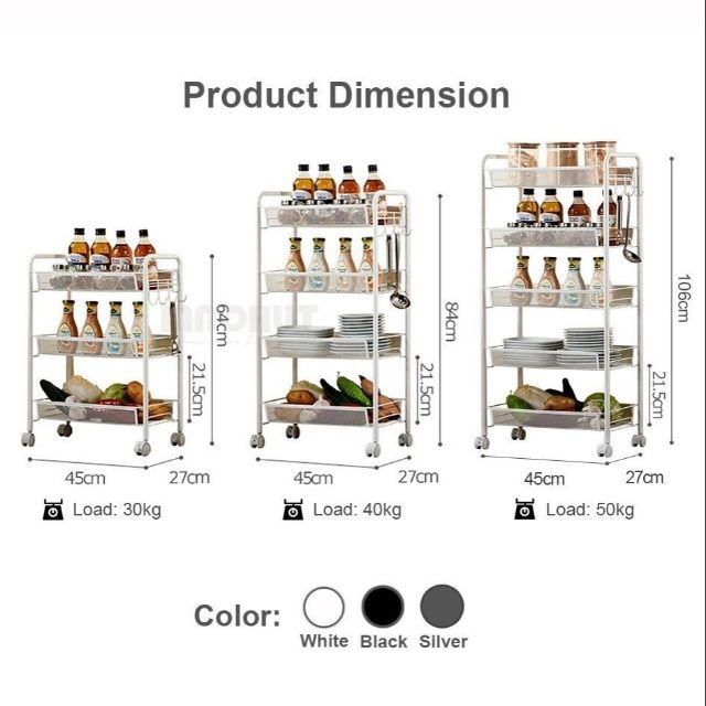 TROLLEY RACK WITH WHEEL | Shopee Malaysia