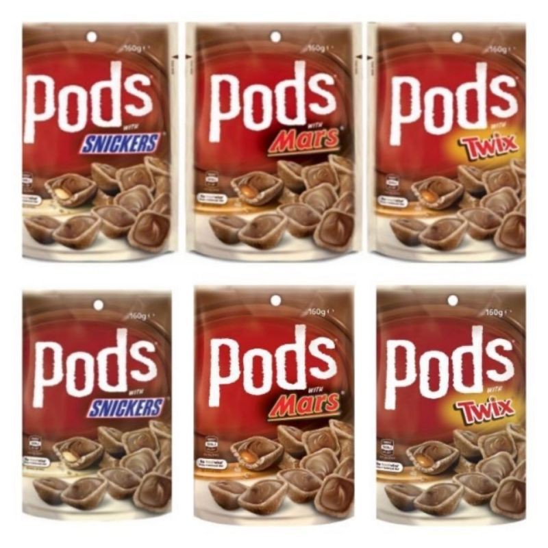 Pods Mars / Twix / Smores / Snickers / Maltesers / Dark Maltesers ...