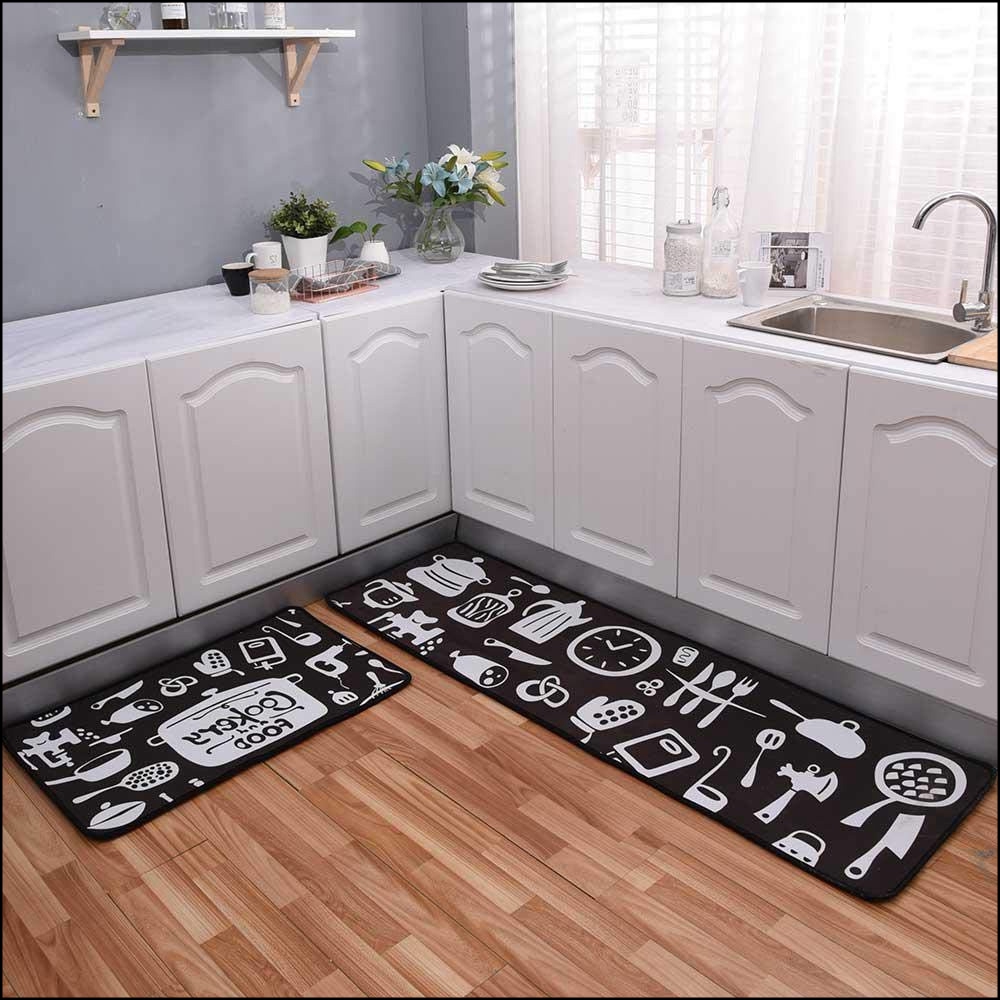 Kitchen Runner Alas Kaki Dapur Flower | Shopee Malaysia