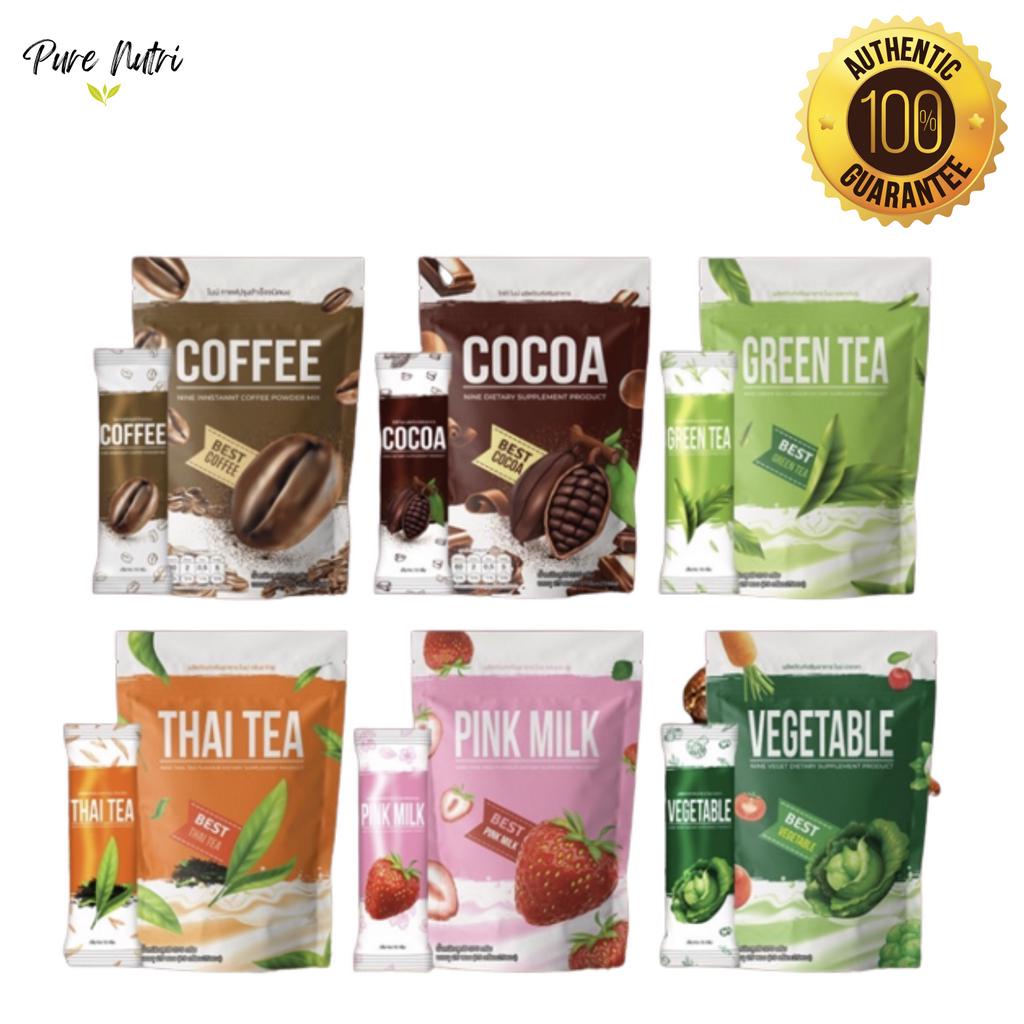 NINE COFFEE Cocoa Comes In 6 Flavors To Choose From (1 Pack/25 Sachets ...
