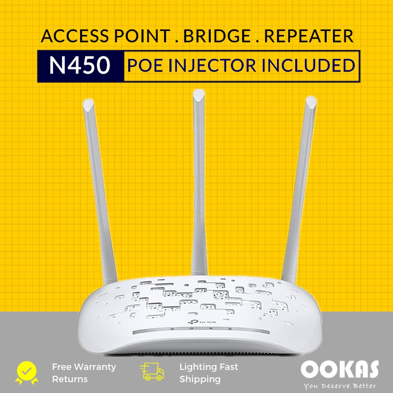 TP-LINK TL-WA901ND 450Mbps Wireless N Access Point AP Repeater | Shopee ...