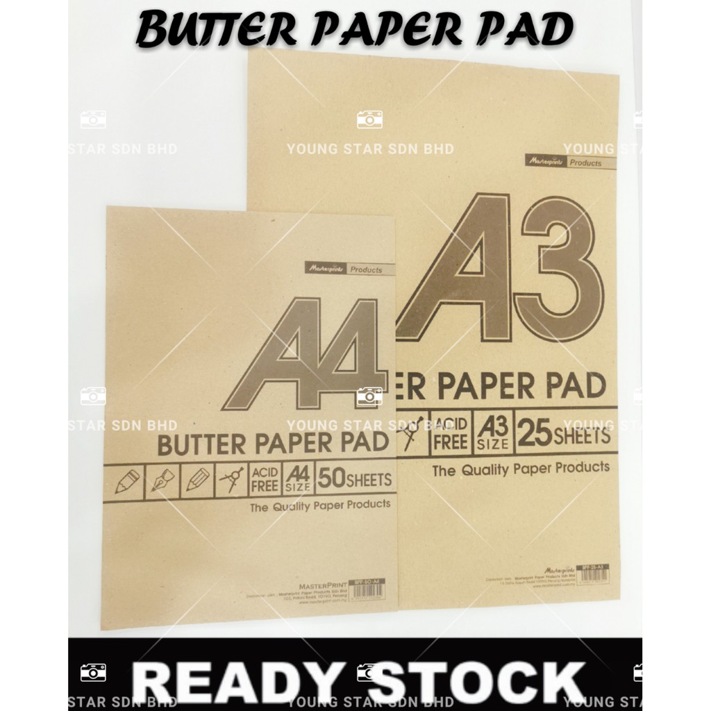 Masterprint Butter Paper Pad (A4 / A3 Size) | Shopee Malaysia
