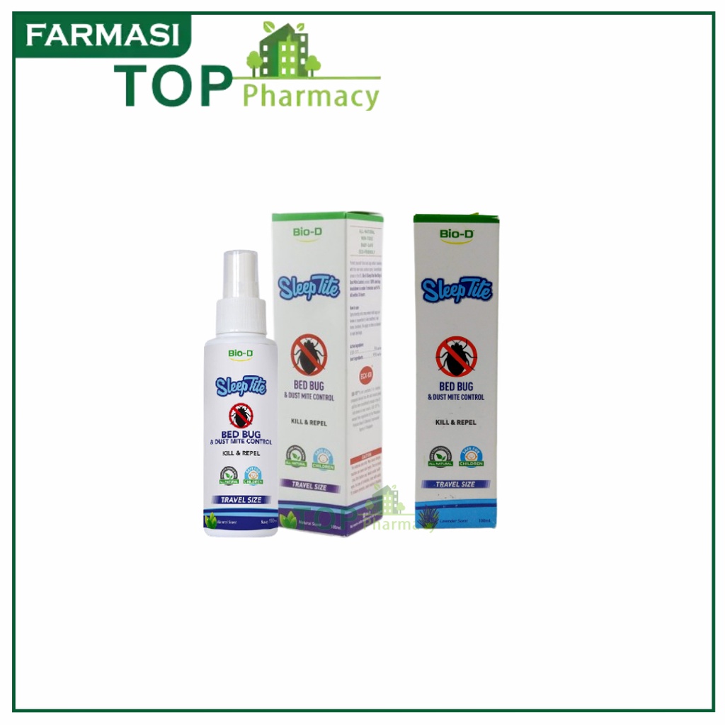 BIO-D SLEEPTITE BED BUG & DUST MITE CONTROL SPRAY 100ML (NATURAL ...