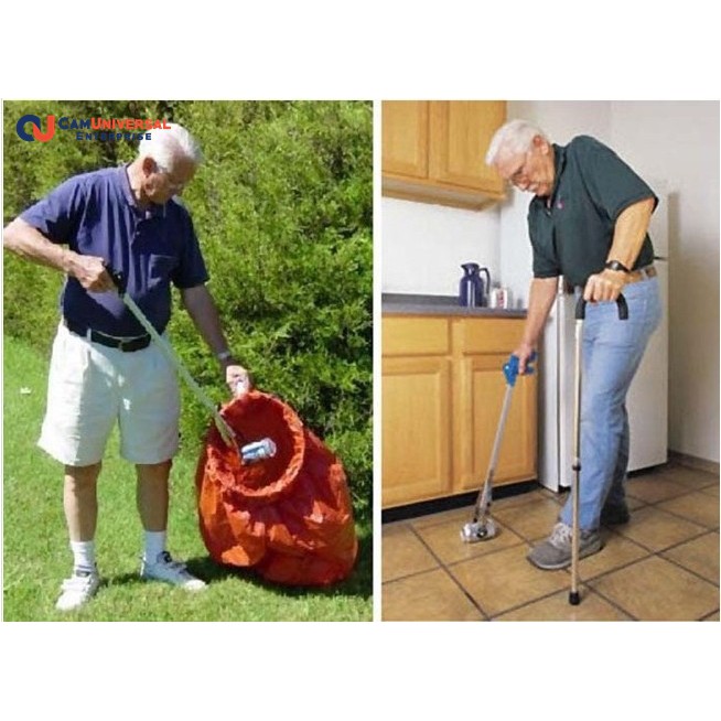 Aluminum Garbage Picker stick Foldable, Trash Rubbish Clamps Tool ...