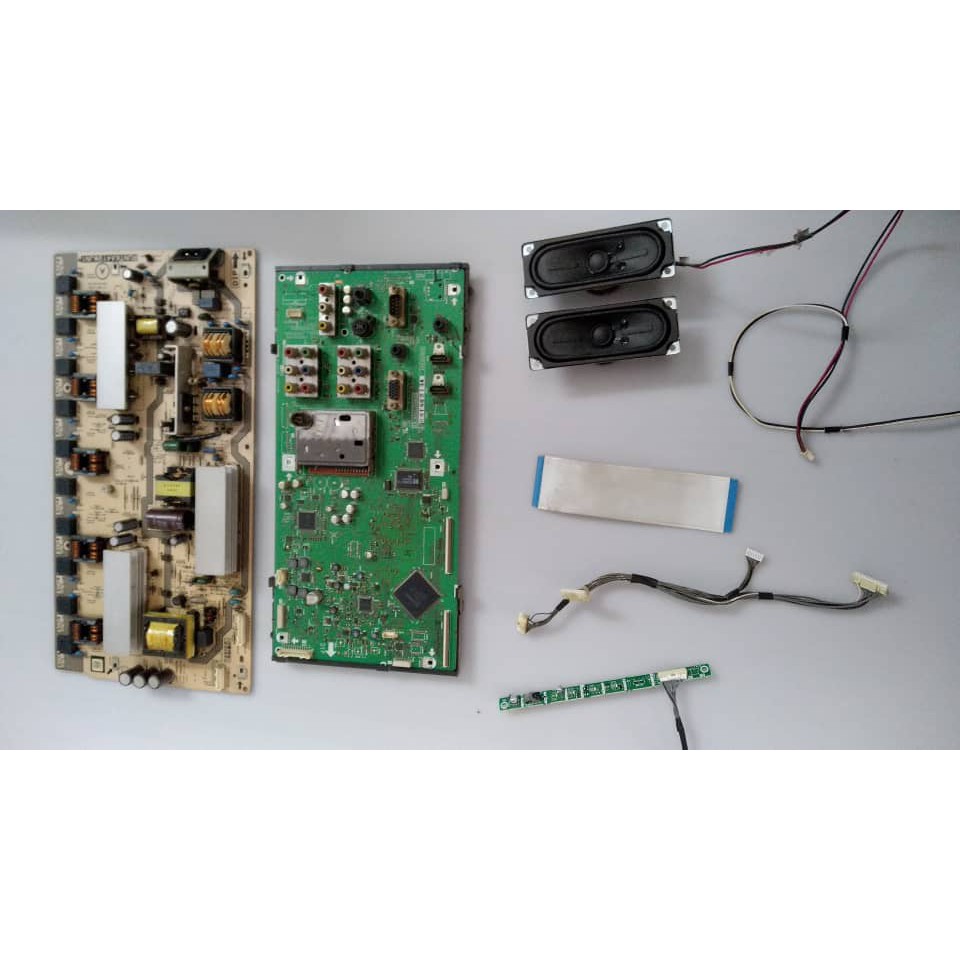 (256) Sharp LC-32A33M Mainboard, Powerboard, Button, Ribbons (1 side ...