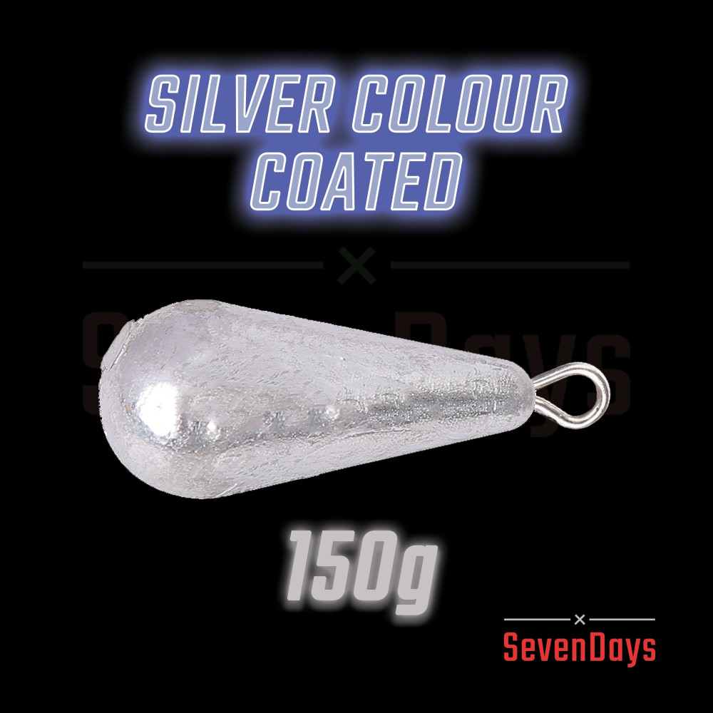 [5 PCS] Drop Lead Sinker (10g - 200g) Batu Ladung Timah Pancing Fishing ...