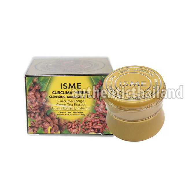 Isme Curcuma Herbal Cleansing Massage & Spa Facial Massage Cream 40g ...