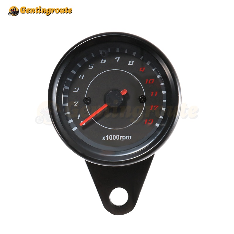 MOTORCYCLE 12V TACHOMETER METER LED SPEEDOMETER BACKLIGHT 13K RPM SHIFT ...
