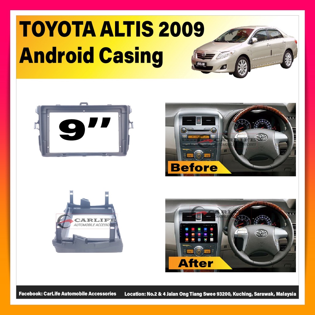 Toyota Altis 2009 9" Android Player Casing | Shopee Malaysia