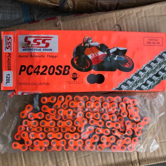 ROLLER CHAIN 420-120/428-120 COLOR SSS | Shopee Malaysia