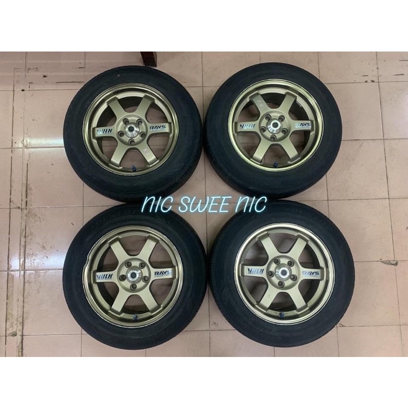 Volk rays vr te37c 15inch sport rim 7.5jj pcd100 5 hole of+48 | Shopee ...