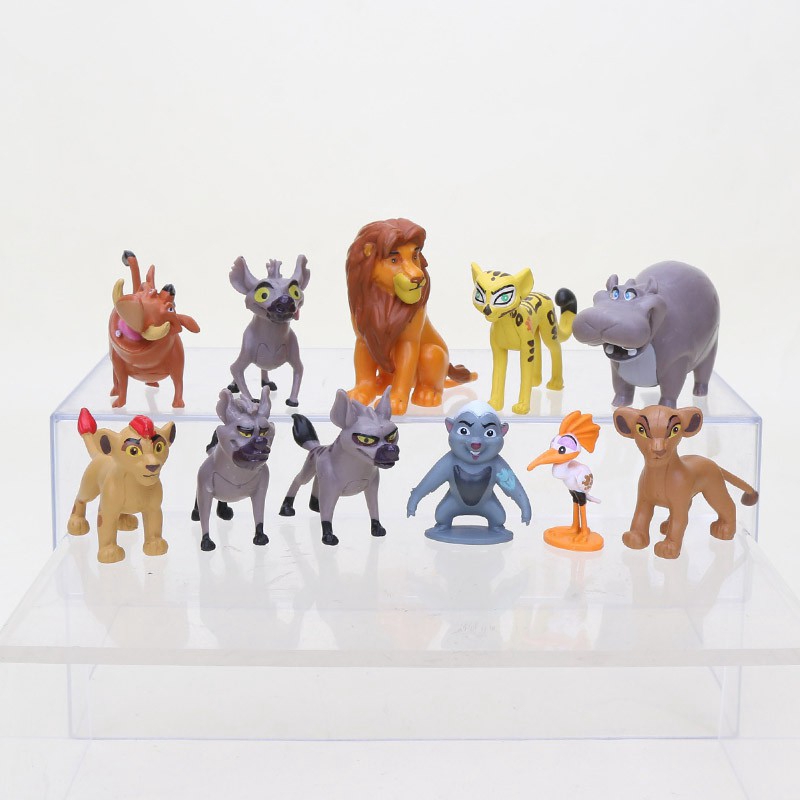 12pcs/set Cartoon The Lion Guard King Kion Simba PVC Action Figures ...