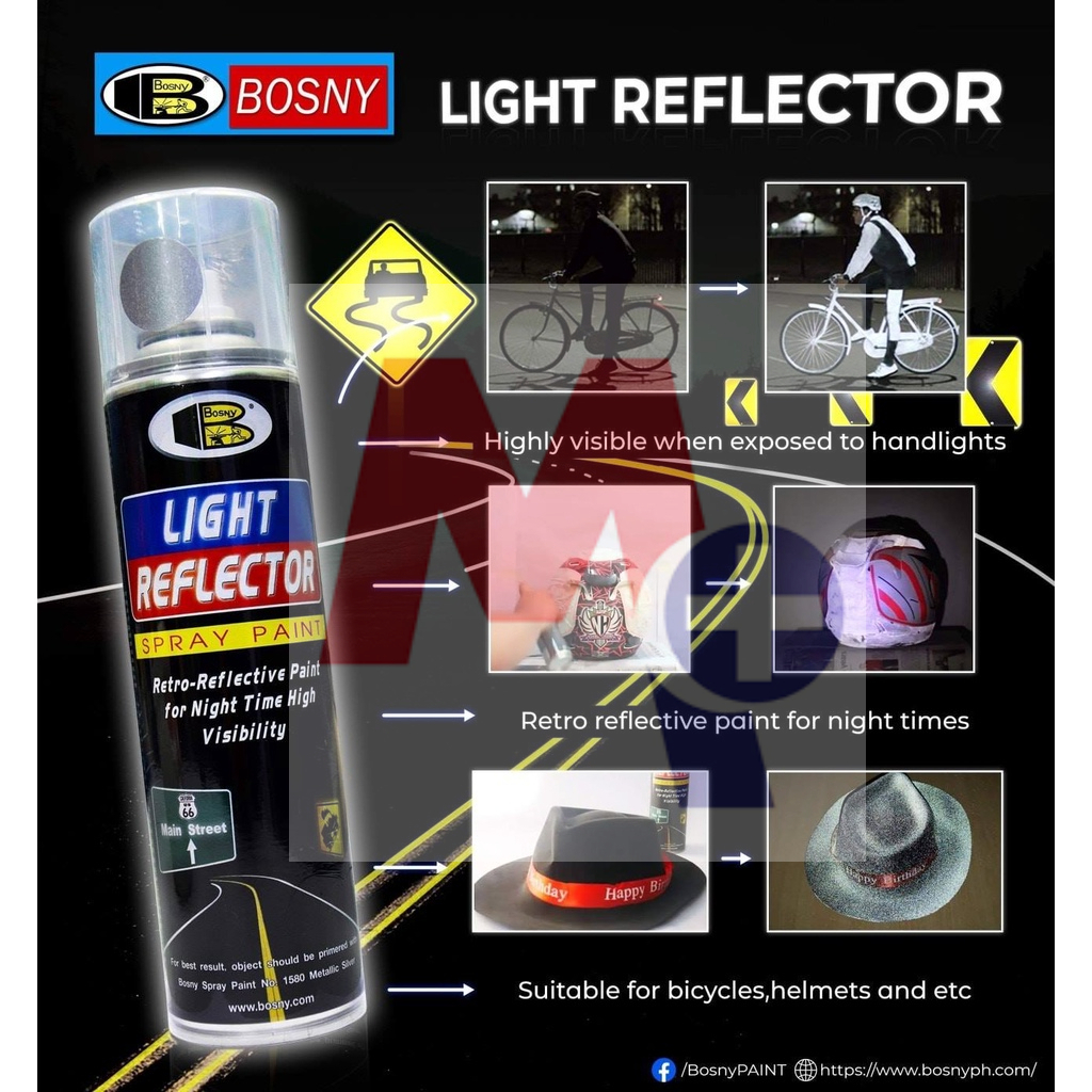 Bosny 5000 Light Reflector Spray Paint 200cc / Bosny 3000 ...