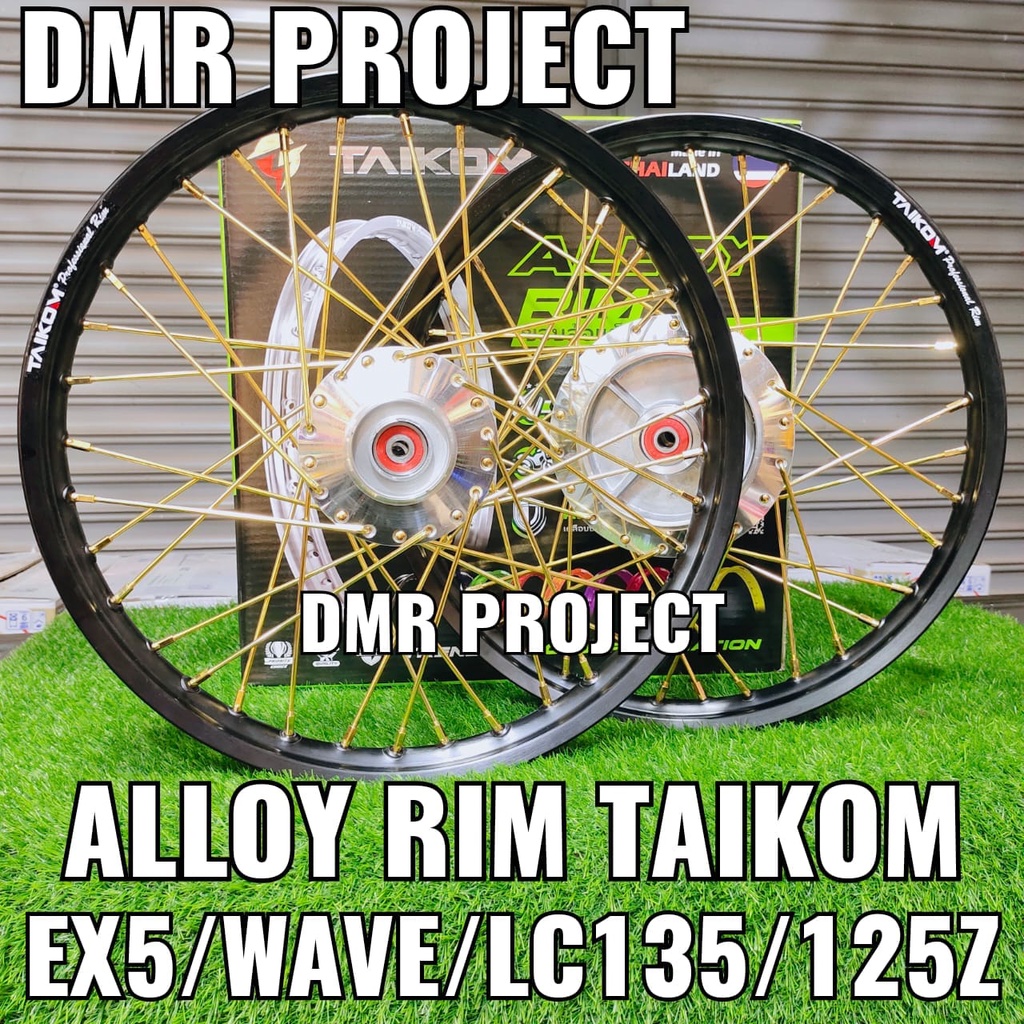 [TAIKOM] EX5/W125/LC135/Y125Z/Y15/RS150 ALLOY RIM TAIKOM ( 1.40/1.60 X ...