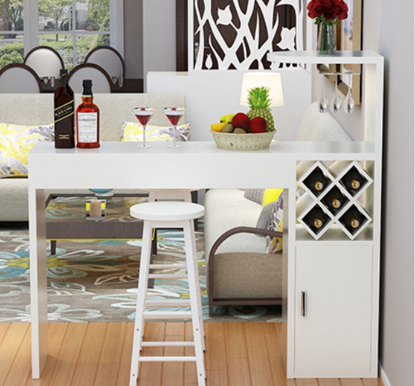 NEW Bar table Black Kabinet White Meja Bar Home Living Room Dining Room ...