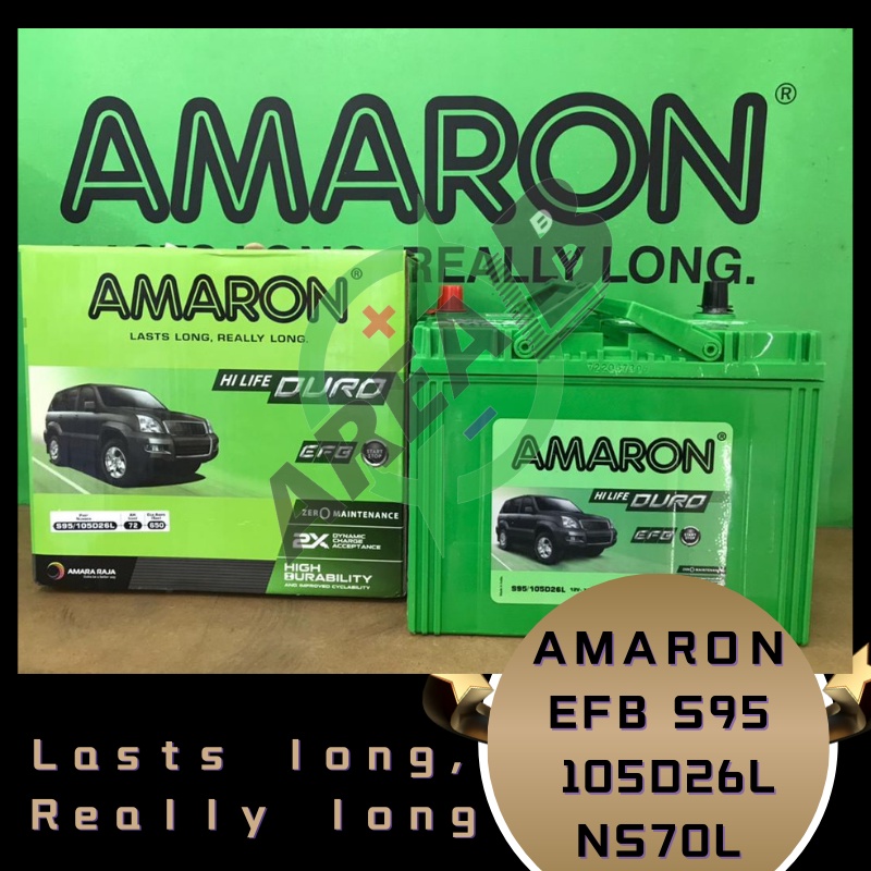 [ S95 EFB | D26 | D26R | D26L ] Amaron Hi-life DURO | Car Battery ...