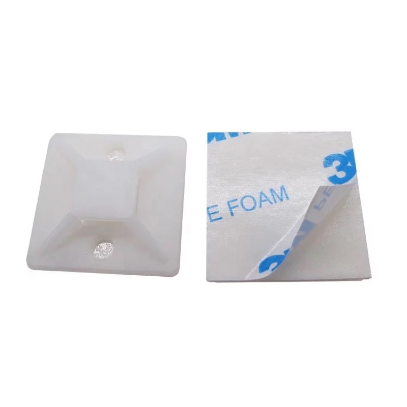 Cable Tie Mount Base 3M Foam Self Adhesive Wire Tie Mount - 20mm/25mm ...