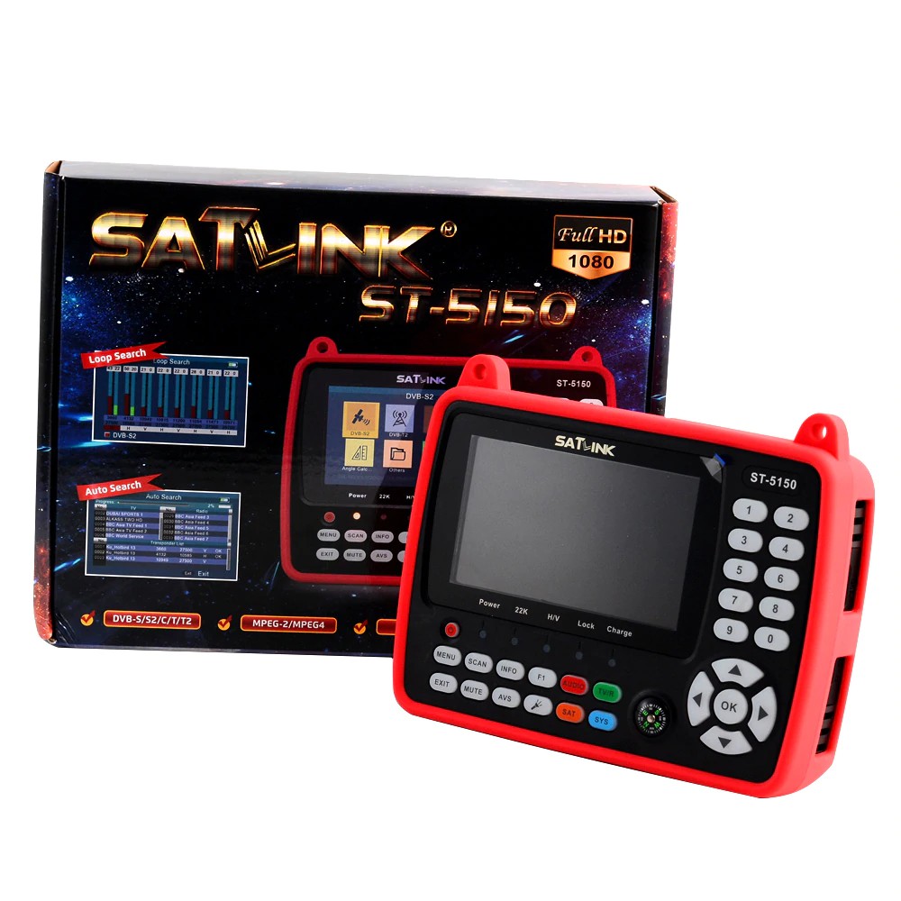 Satlink ST-5150 DVB-S2 DVB-T/T2 DVB-C Combo Satelitte Finder | Shopee ...