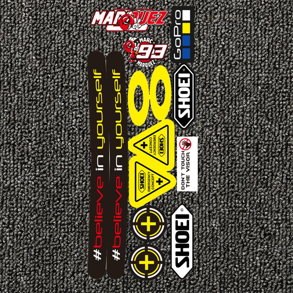 Musion Original Racing Sponsor Sticker Motorcycle Helmet Decal ...